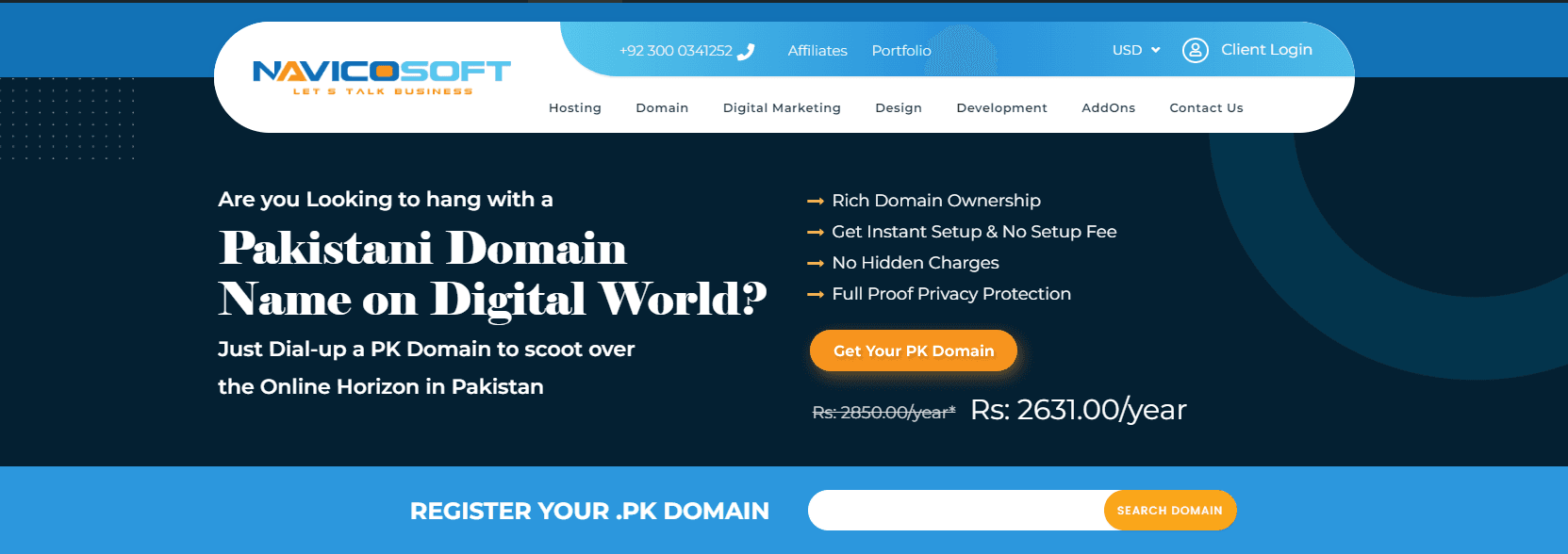 .pk domain name: Register cheap .pk domain